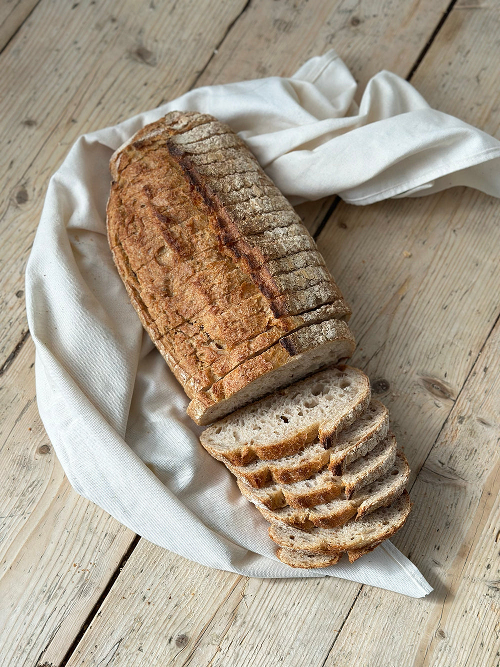 Organic Sourdough Bloomer Regular Sliced – Baker Tom
